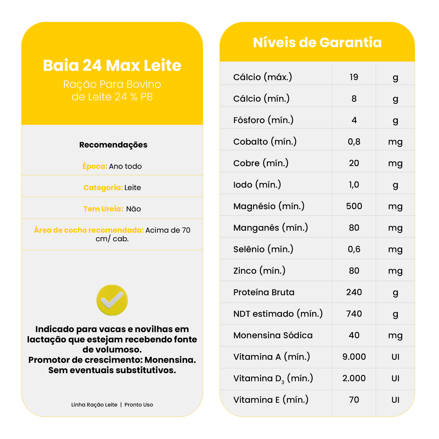 BAIA 24 Max Leite – Araguaia Produtos Agropecuários